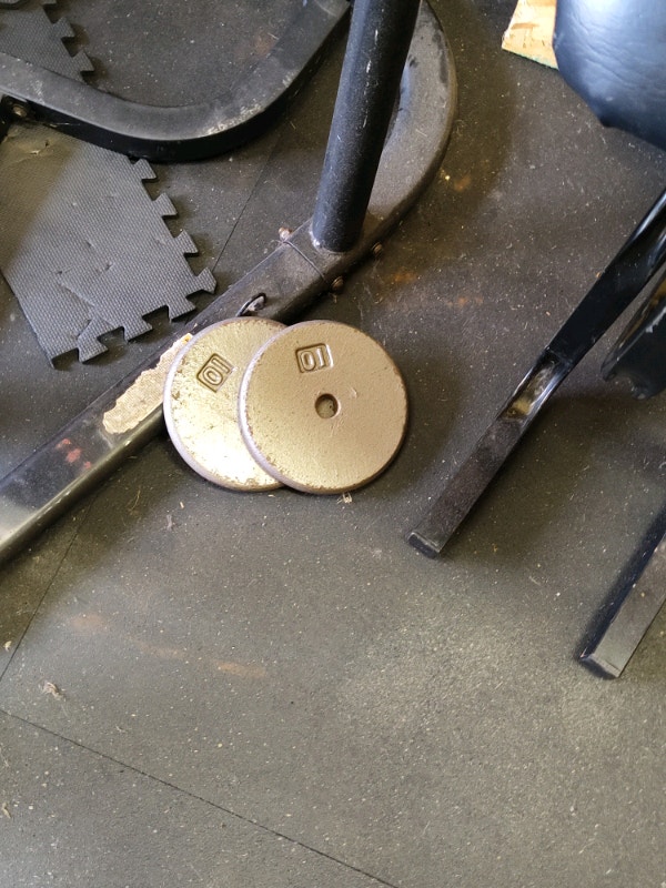 Northern lights bench and standard weights | Exercise Equipment ...