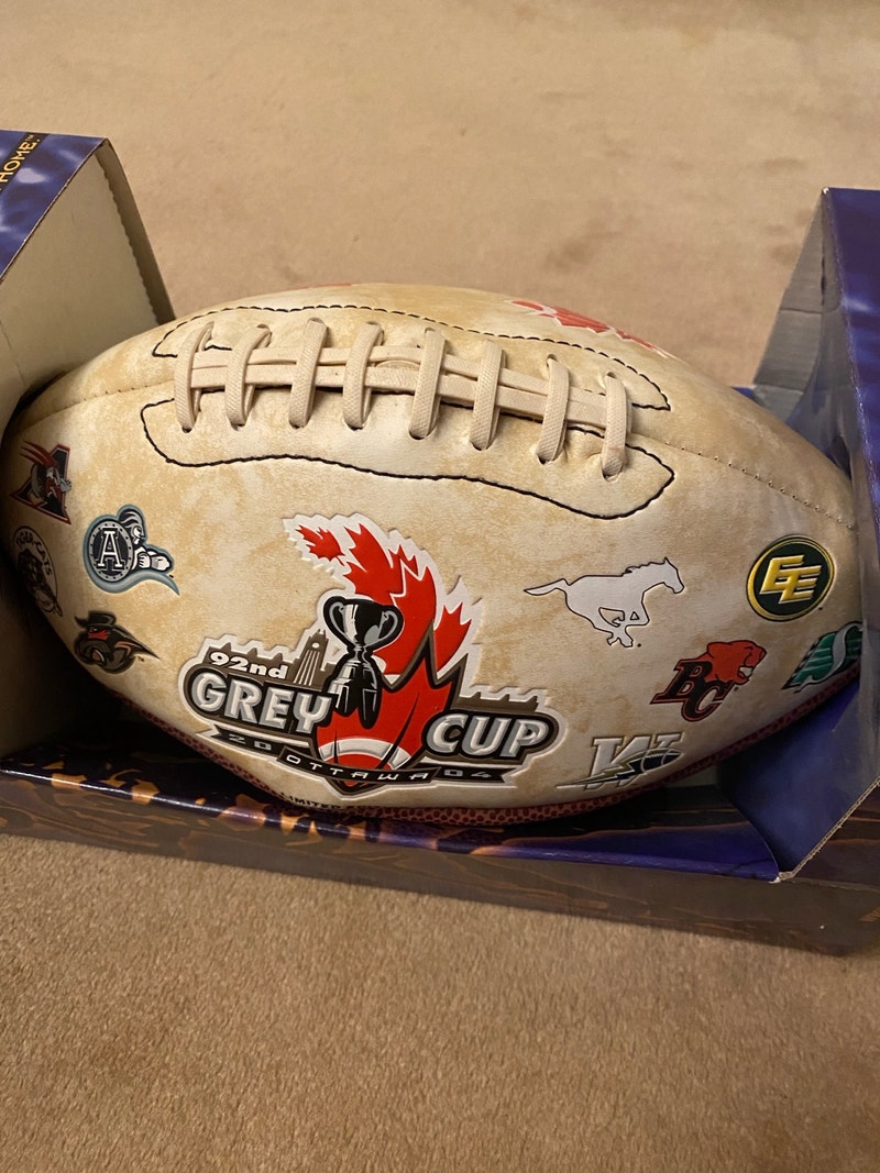 2004 CFL Grey Cup Commemorative Football | Arts & Collectibles | Ottawa ...