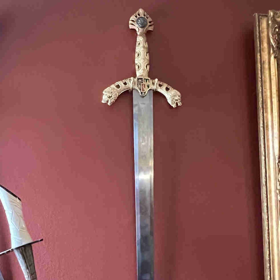 Durandal Sword of Roland – Gold Medieval Decorative Wall Sword | Arts ...