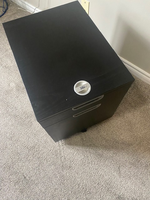 IKEA Filing Cabinet, Black stained ash $50 | Bookcases & Shelving Units ...