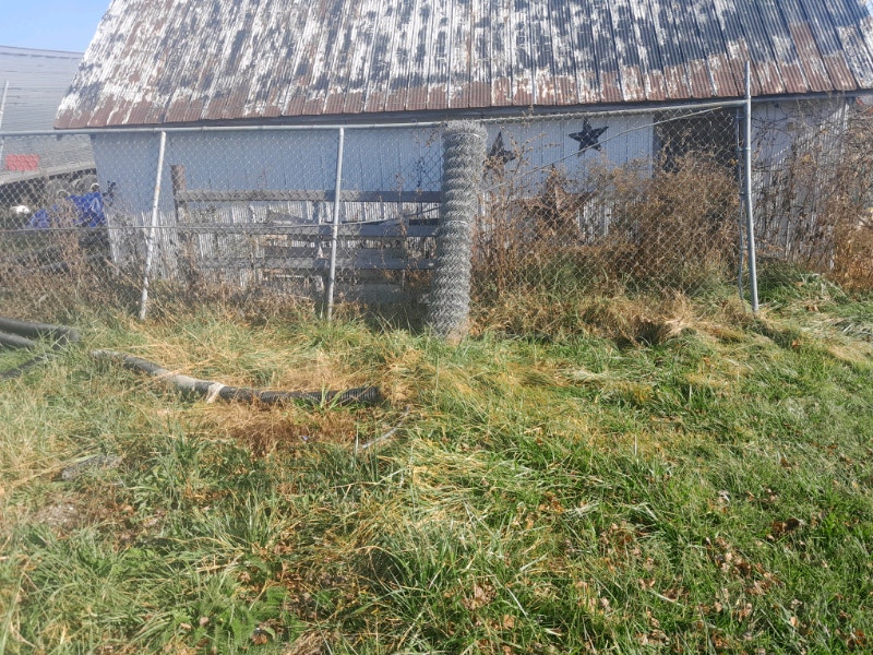 Chain link swing gate in chain link 50 ft roll | Decks & Fences ...