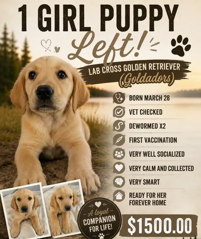 Lab Cross golden retriever!!!!! ️ready to go! | Dogs & Puppies for ...