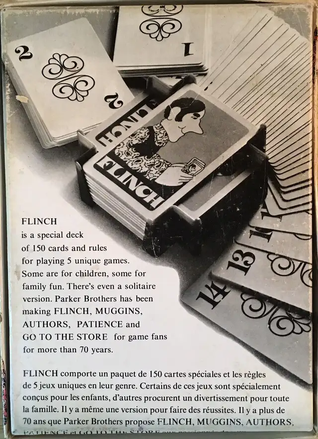 FLINCH - célèbre jeu de cartes « 5 en 1 » Parker Brothers 1976 | Toys ...