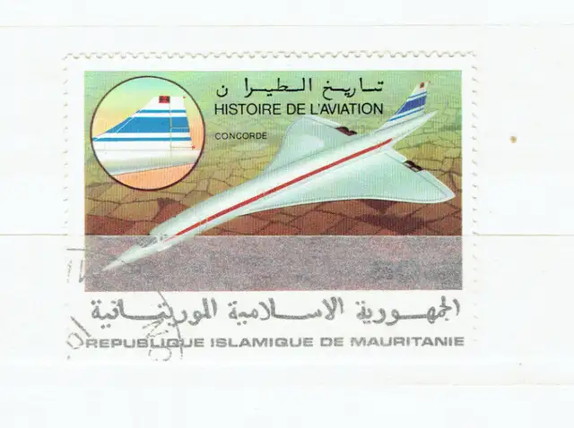 Mauritanie. Set de 5 timbres oblitérés "Histoire de l'Aviation". | Arts ...
