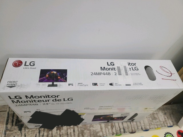 LG 23.8" FHD 75Hz FreeSync Gaming Monitor (24MP44B-B) - Black ...