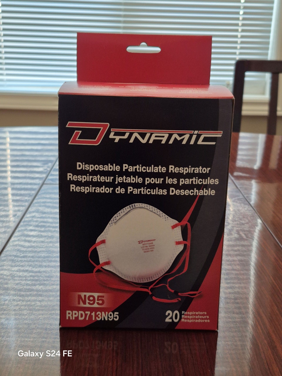 DYNAMIC N95 DISPOSABLE PARTICULATE RESPIRATOR RPD713 | Health & Special ...