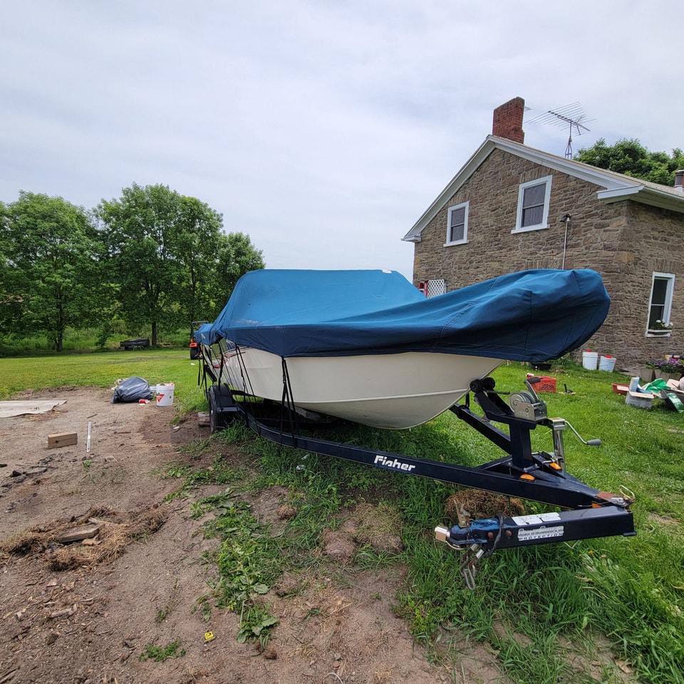 17’ Fisher boat- fishing tubing boating | Powerboats & Motorboats ...