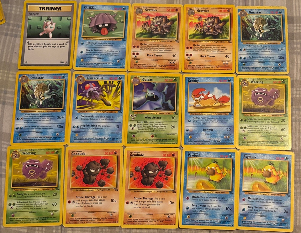 Fossil Set Pokemon Cards | Arts & Collectibles | Saskatoon | Free local ...