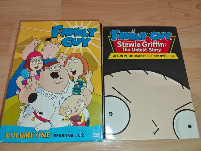 Family Guy Seasons 1-2 plus Stewie Griffin Story | CDs, DVDs & Blu-ray ...