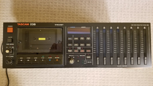 Tascam 238 Syncaset 8-track analogue cassette tape recorder | Pro Audio ...
