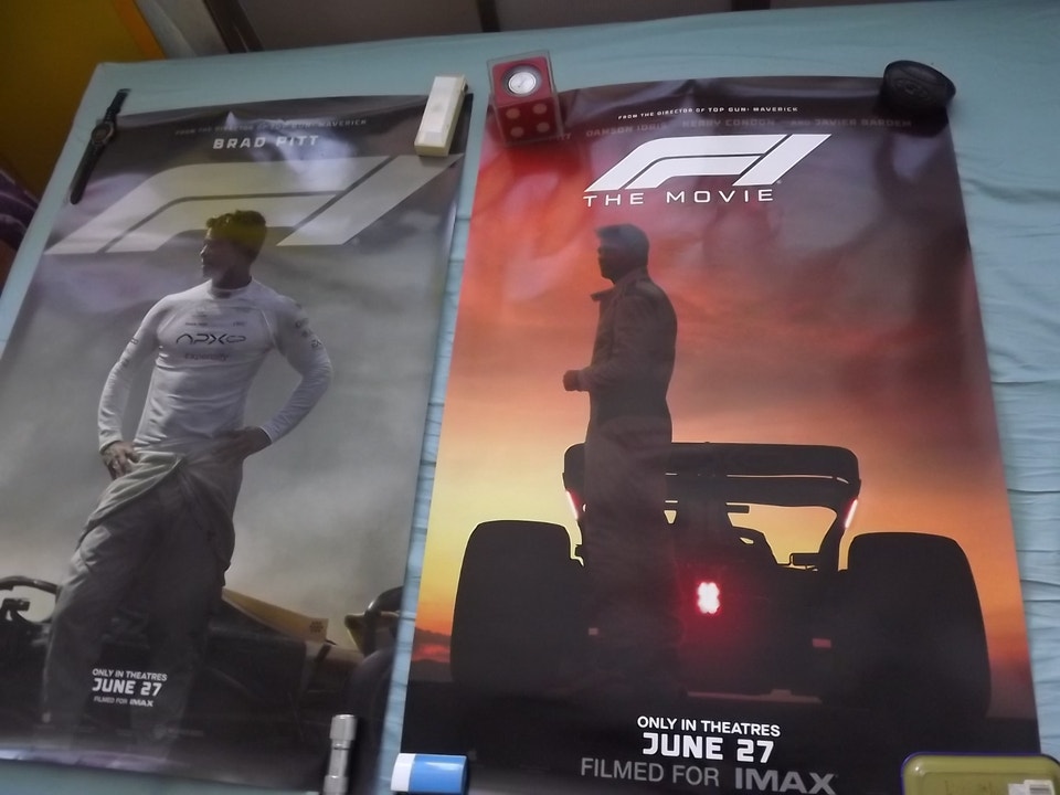 F1 MOVIE POSTER 2025/BRAD PITT/FORMULA 1 RACING/1 Grey poster | Arts ...