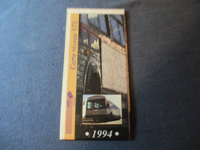 CARTE RESEAU STL-LAVAL TRANSIT SYSTEM MAP-1994-VINTAGE LIKE NEW! | Art ...