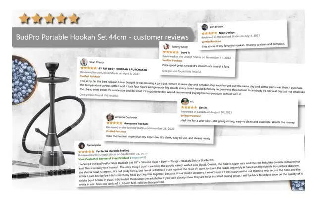 Brand New BudPro Portable Hookah Shisha Starter Kit Set | Other ...