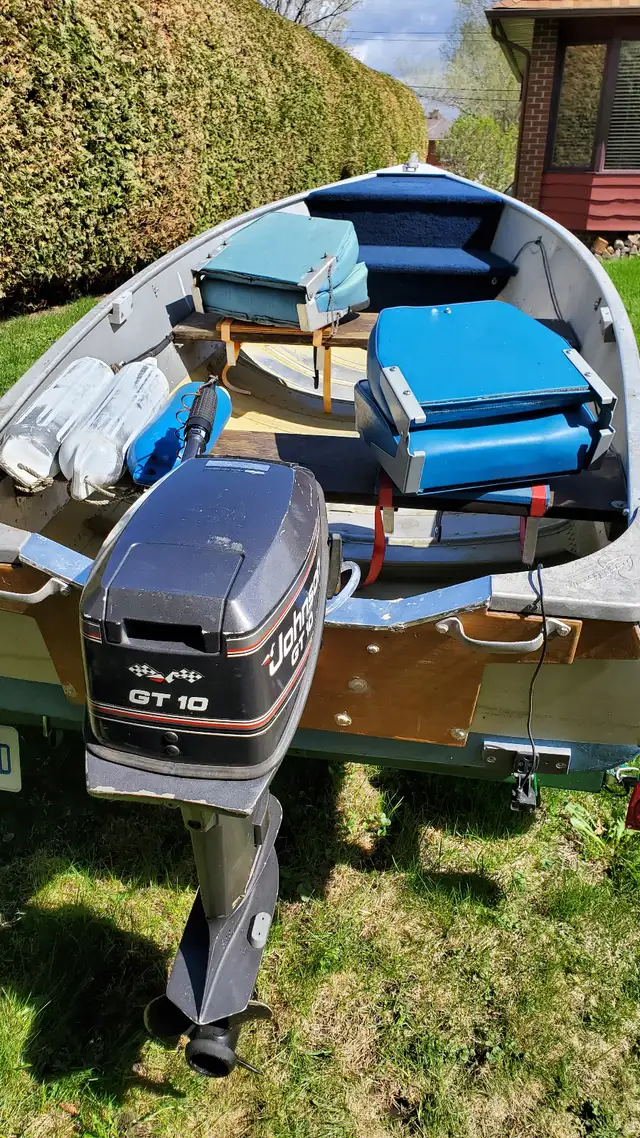 12 ft aluminum boat, trailer and motor | Powerboats & Motorboats ...