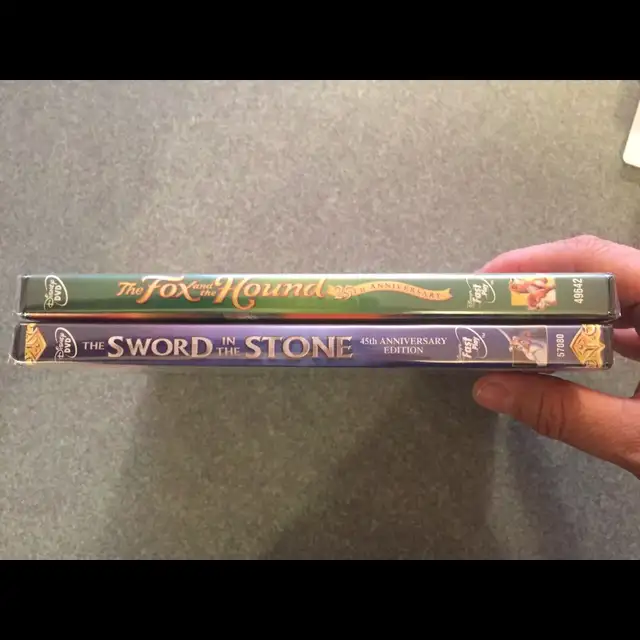Disney NEW Sealed dvds Sword in the Stone Fox and Hound | CDs, DVDs ...