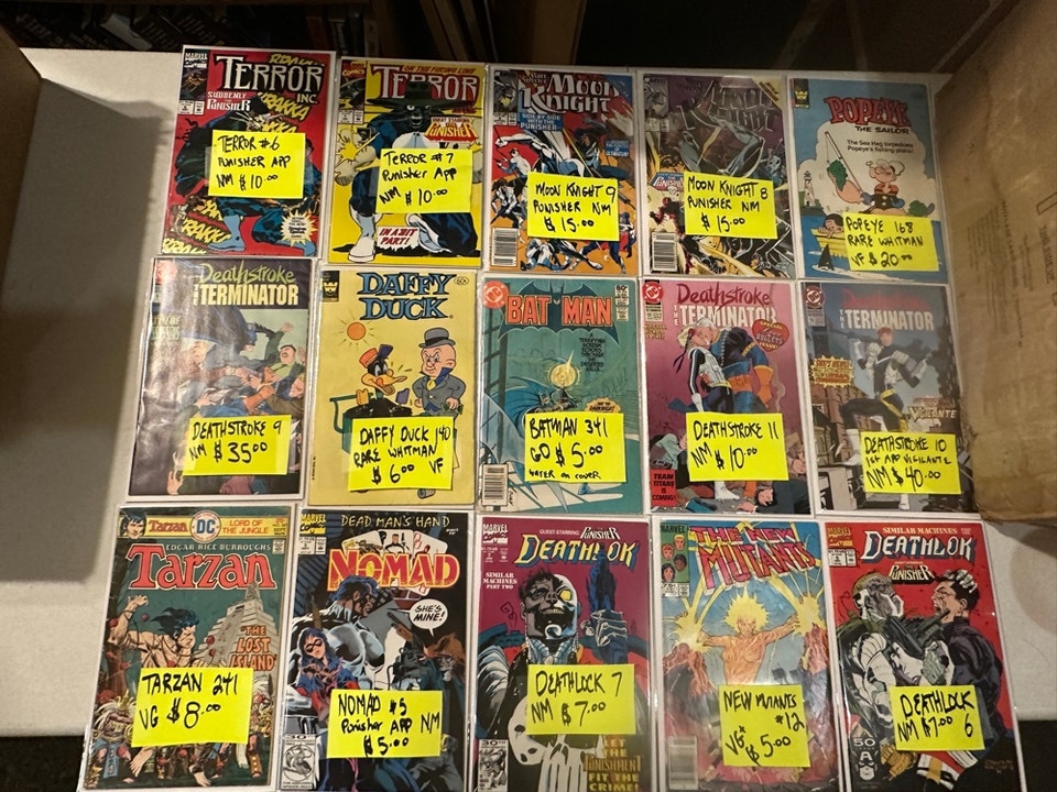Vintage Comic Book Lot - DC, Marvel, Whitman, Punisher, Batman | Comics ...
