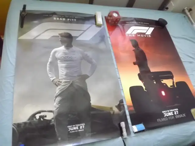 F1 MOVIE POSTER 2025/BRAD PITT/FORMULA 1 RACING/1 Grey poster | Arts ...