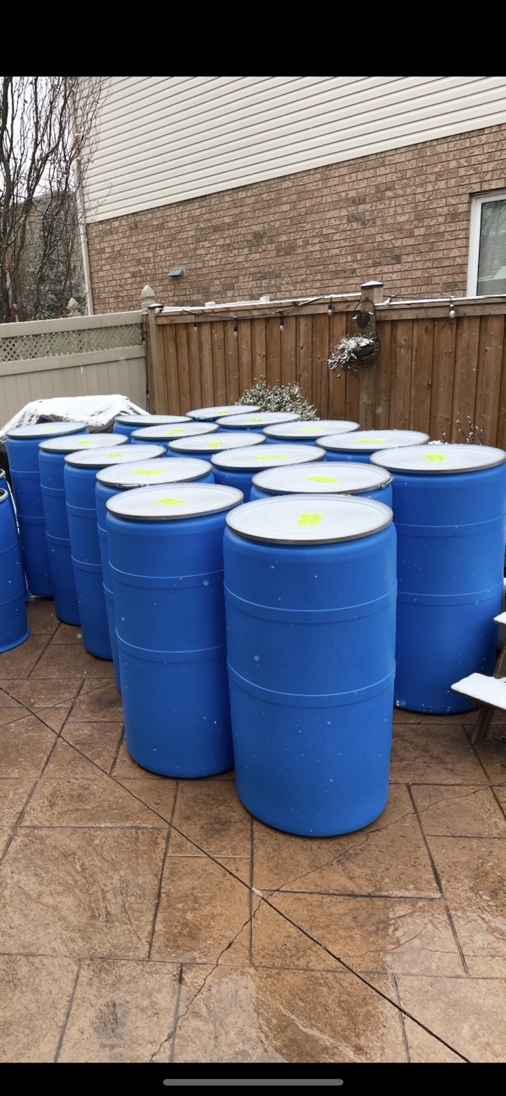 jumbo plastic barrels (77 gallon) | Storage Containers | Mississauga ...