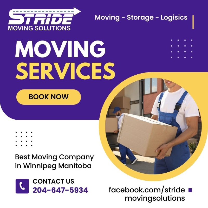 Stride Moving - Starting as low as 49.98$/hr - 2046475934 | Moving & Storage | Winnipeg | Kijiji
