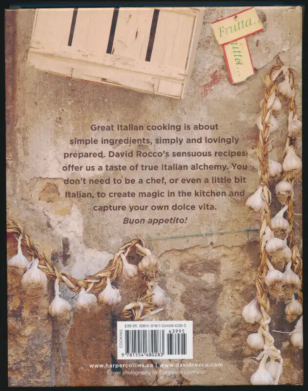 David Rocco Signed X 2 Items Dolce Vita Music-Cookbook-2008 | Non ...