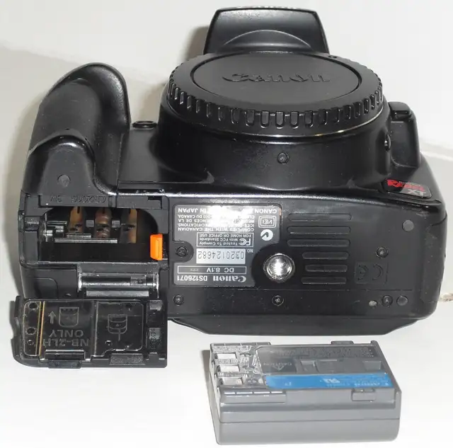 Canon EOS Digital Rebel DSLR camera body, battery, charger, card ...