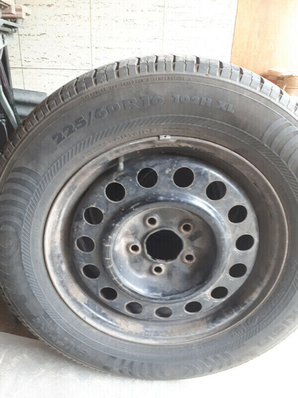 Four Badly Used tires on 16 inch steel rims 215/65R16 | Tires & Rims ...