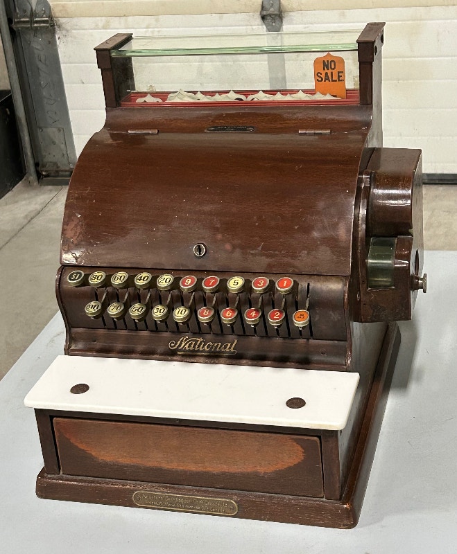 Antique “National” Heavy Metal Cash Register (c. 1920s) | Arts ...