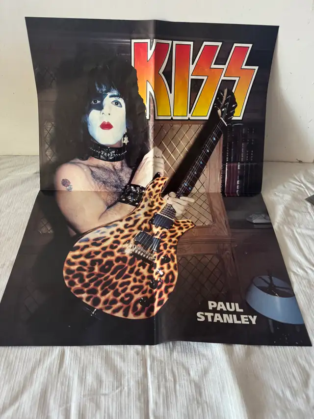 ROCK BAND KISS DOUBLE SIDED POSTER, RARE, 1980'S READ ADD | Arts ...