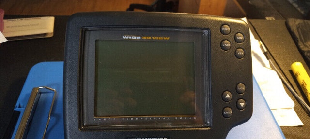 Humminbird Wide 3D View Sonar Fish Finder Display / Head Unit On ...