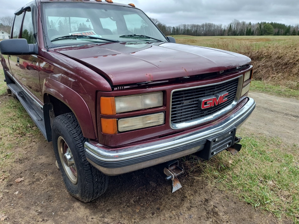 ORIGINAL CK OBS 4x4 GMC Sierra K3500 8ft BOX 6 seats TRADE 4 ATV ...
