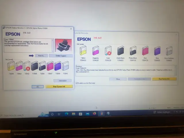 Epson stylus photo r1800 inkjet 8 color printer | Printers, Scanners ...