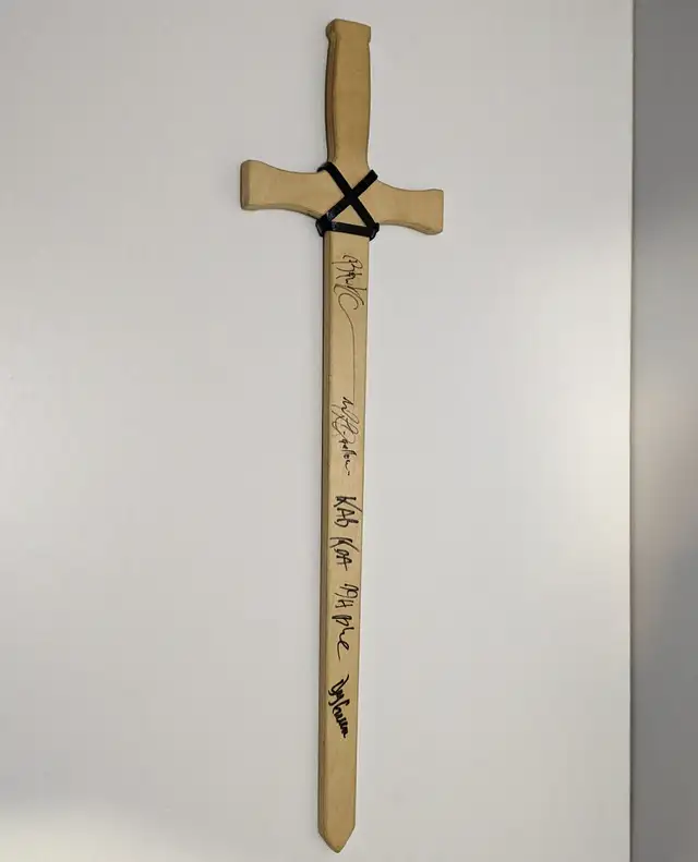 Medieval Times Wooden Toy Sword and signed by the knights | Arts ...
