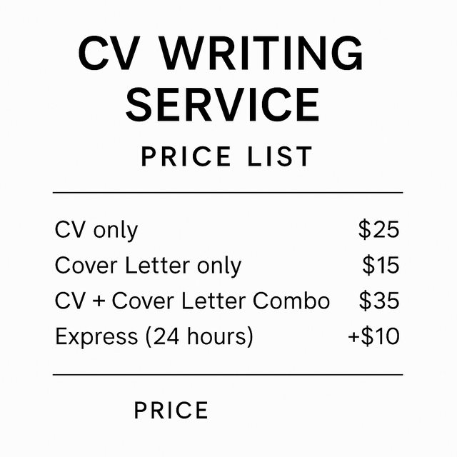 Need a Resume? I Write Professional CVs and Cover letters | Other ...
