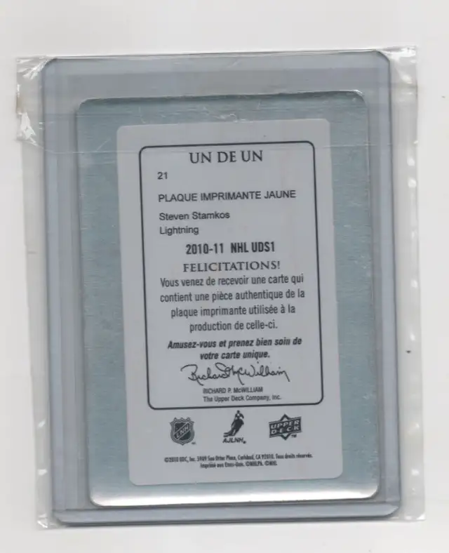 STAMKOS- 1/1 PRINT PLATE- ONE OF ONE | Arts & Collectibles | Kitchener ...