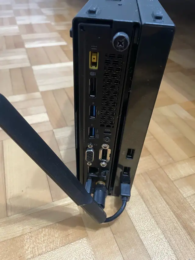 Lenovo ThinkCentre 7in. x 7in. mini computer + LG 20" screen | Desktop ...