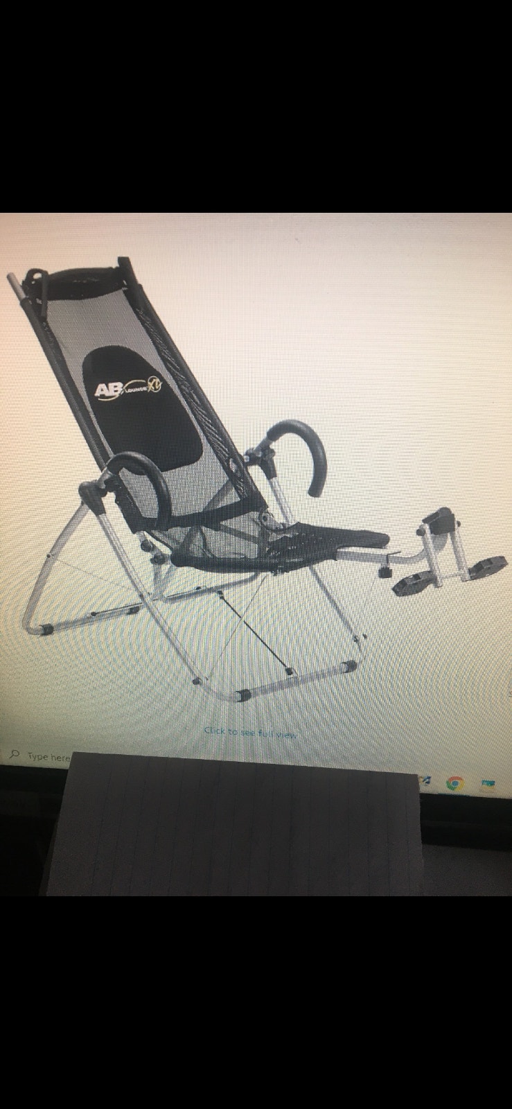 NEW AB LOUNGER XL ABDOMINAL EXERCISE CHAIR STILL FACTORY SEALED ...