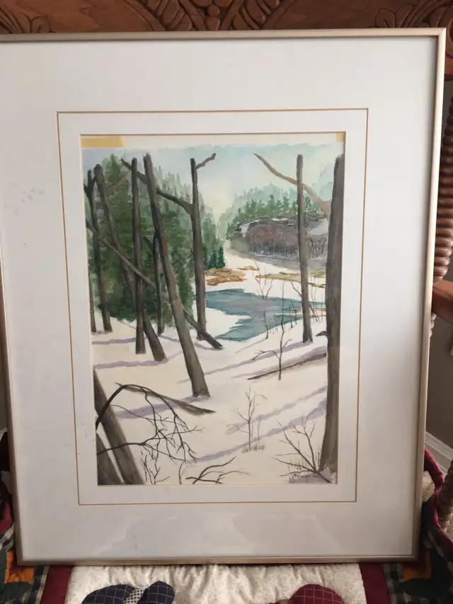 Watercolour winter scene | Arts & Collectibles | Ottawa | Free local ...