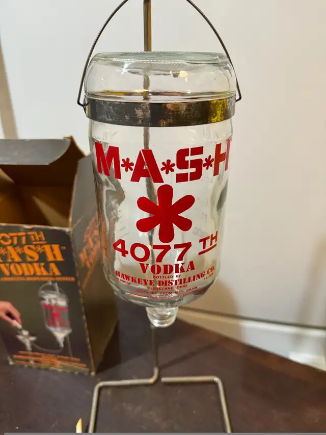 Vintage MASH 4077th IV Liquor Dispenser Decanter Barware Displa | Arts ...