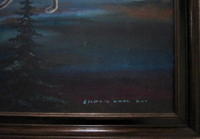 A Rare Carl Ray Acrylic On Canvas Depicting Two Wolves Signed | Arts ...