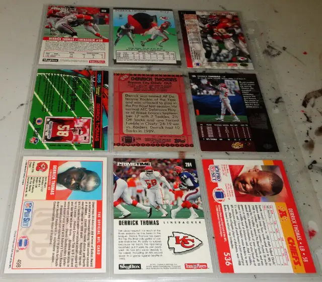 Derrick Thomas HOF 9 NFL Trading Cards Chiefs | Arts & Collectibles ...