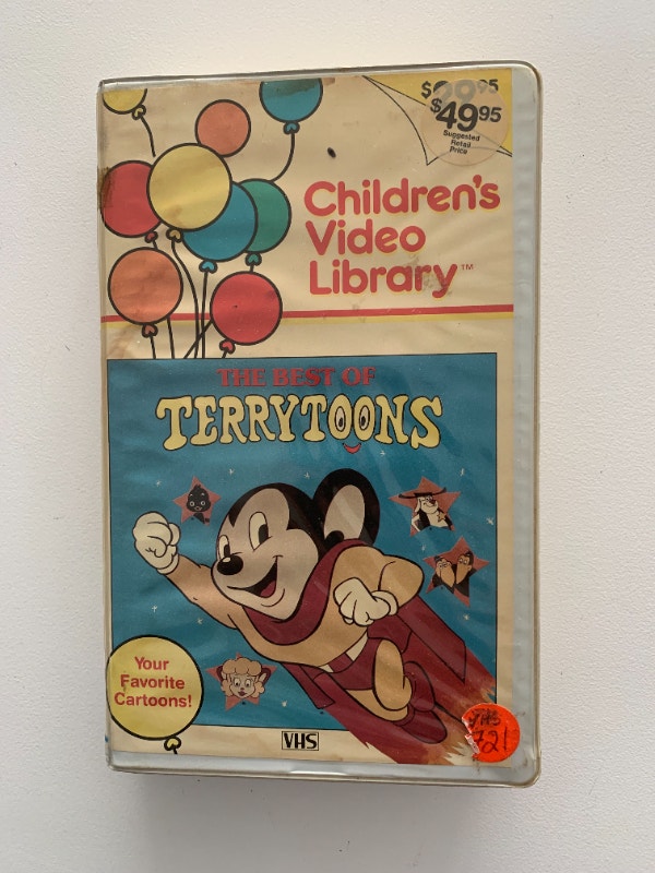 Rare VHS - The Best of Terrytoons Children's Video Library with | CDs ...