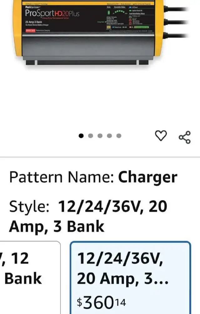 On-Board Marine Battery Charger for 2 batteries.ProMariner ProSp | Boat ...