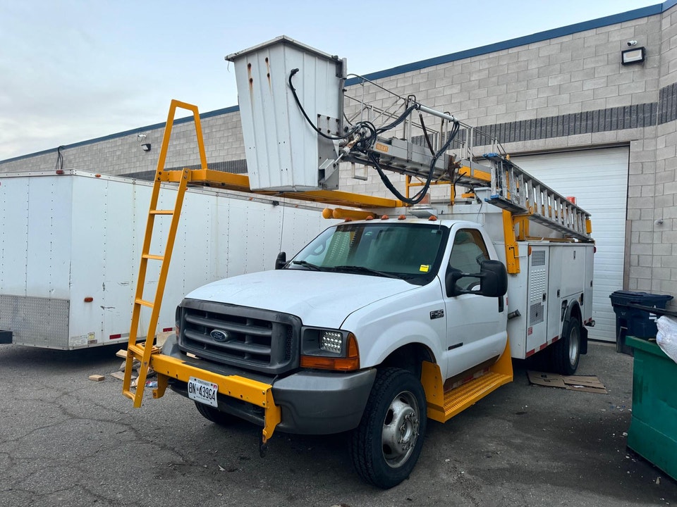 2000 Ford F450 35 ft Aeriel lift ladder bucket truck | Heavy Trucks ...