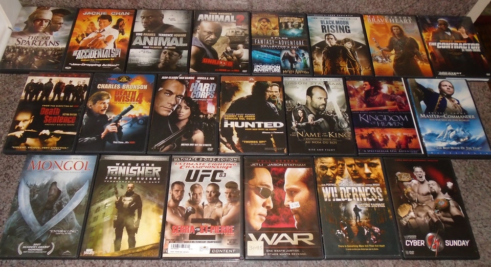25 action DVDs - all 25 DVDs for $5 | CDs, DVDs & Blu-ray | City of ...
