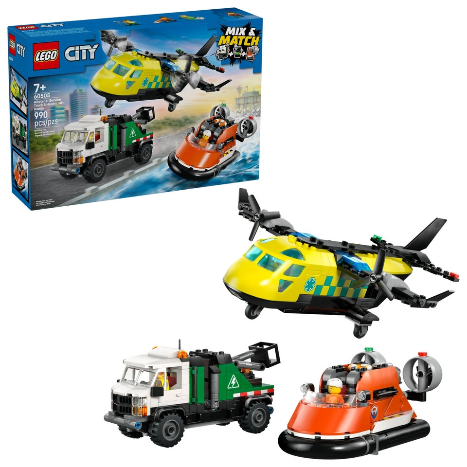 LEGO City Airplane, Truck & Hovercraft 60505 complete built box | Toys ...