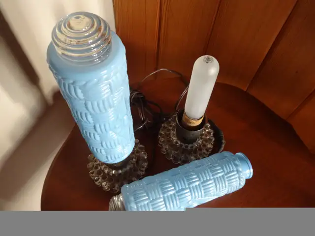 Pair Vintage Art Deco Skyscraper Torpedo Bullet Boudoir Lamps | Home ...