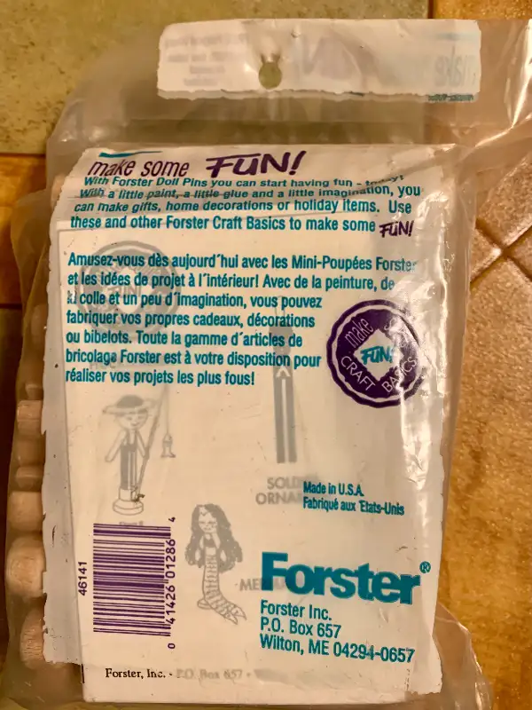 New 30 Wooden Clothes Pins / Doll Pins with project ideas inside ...