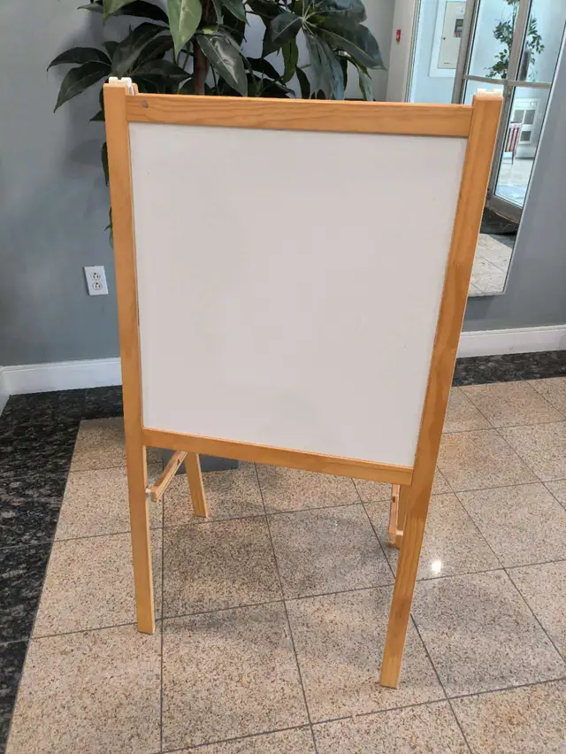 IKEA Double-Sided Display Board / Whiteboard Stand | Wooden F | Desks ...