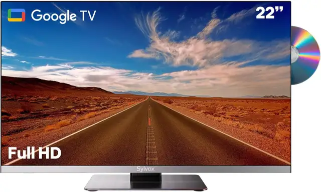SYLVOX Smart RV TV, 22 inch TV with DVD Player Built-in, 12 Volt ...