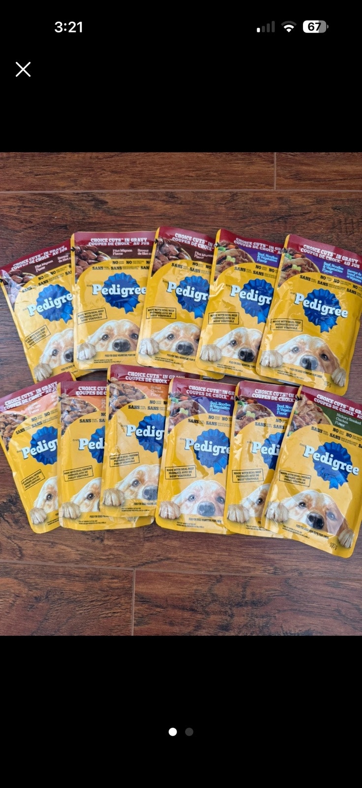 11 Pedigree Wet Dog Food Pouches for $5!! Exp. Sep, 2026 onwards ...